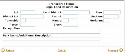 Other Legal Land Description